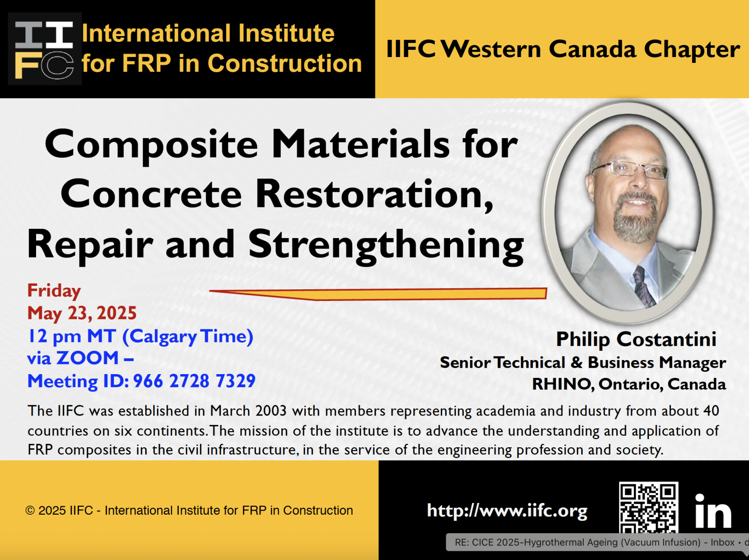 IIFC Western Canada Chapter – Webinar – IIFC